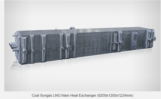 LNG Maine Tube Plate Fin Heat Exchanger 8800*1300*2200mm